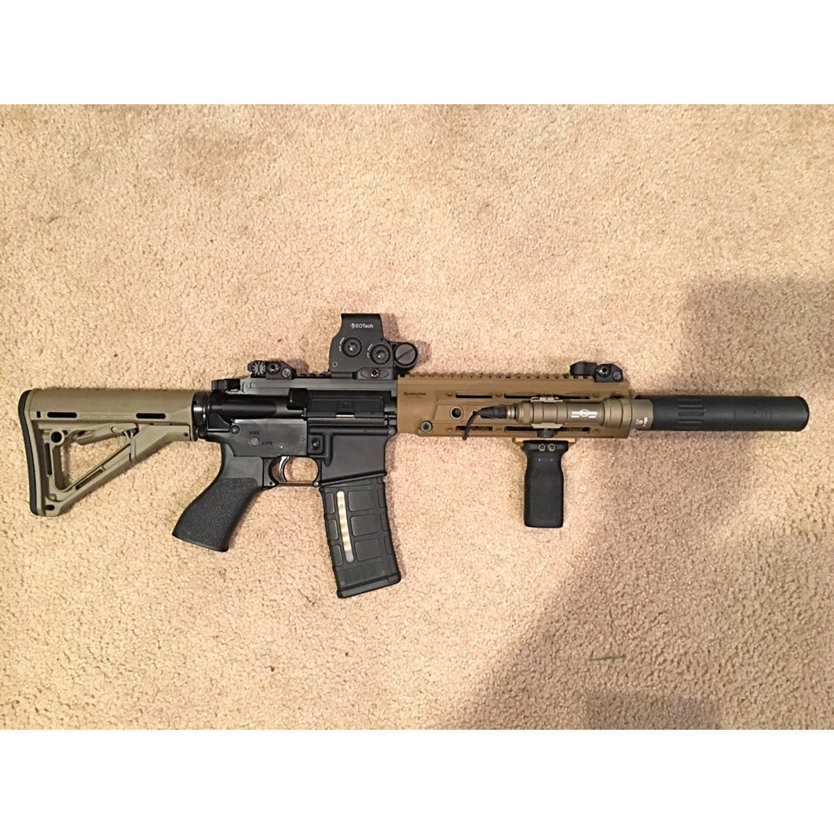 Глушник з ДТК AAC M4-2000 - BLACK для страйкболу і тактичних ігр